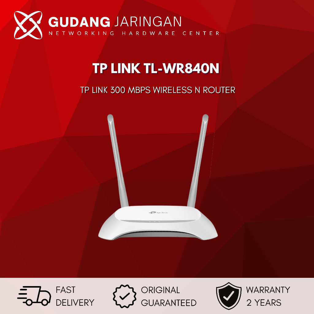 Jual TP-LINK TL-WR840N 300Mbps Wireless N Router Wifi TPLINK | Shopee ...