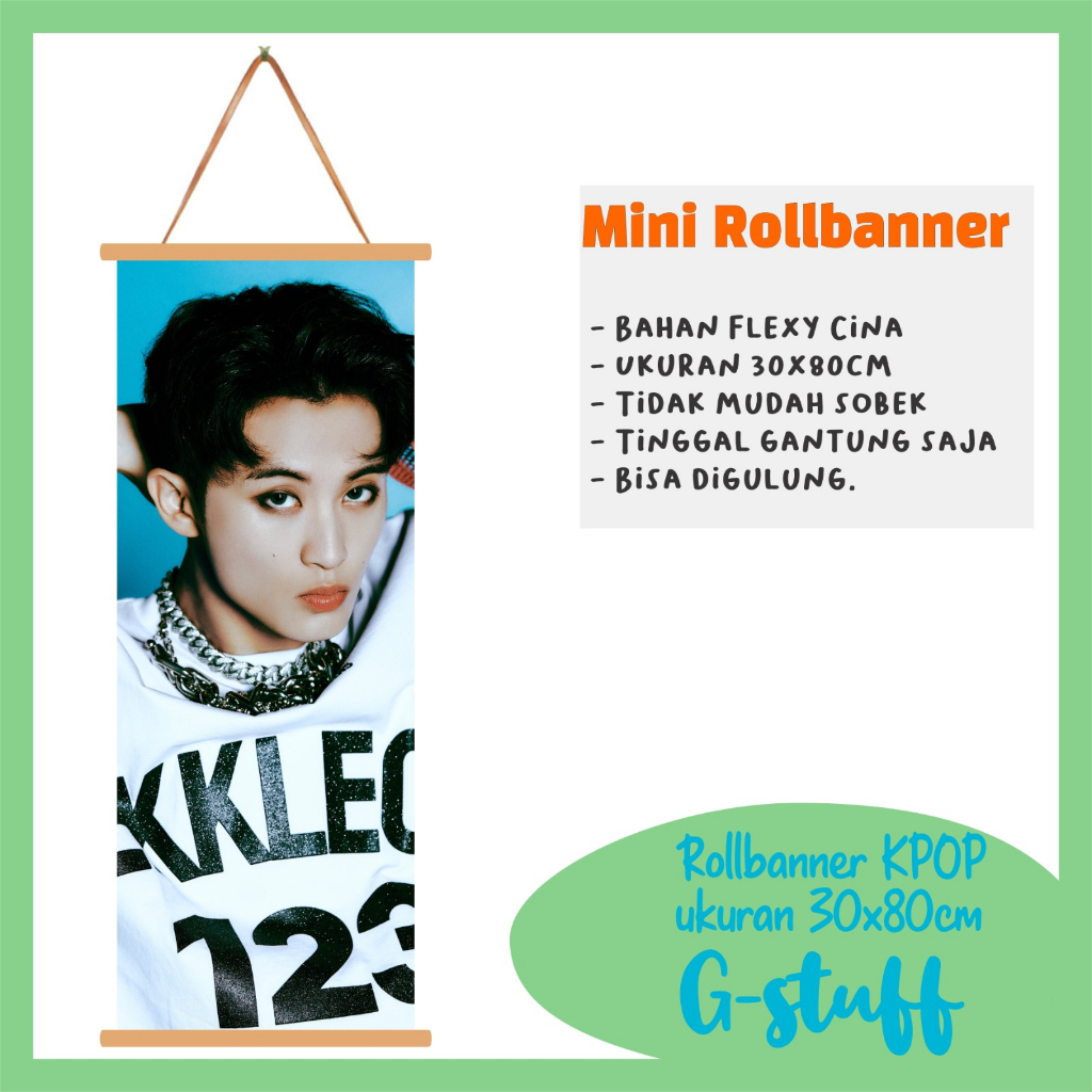 Jual MINI ROLL BANNER MARK NCT DREAM ISTJ MARK LEE | Shopee Indonesia
