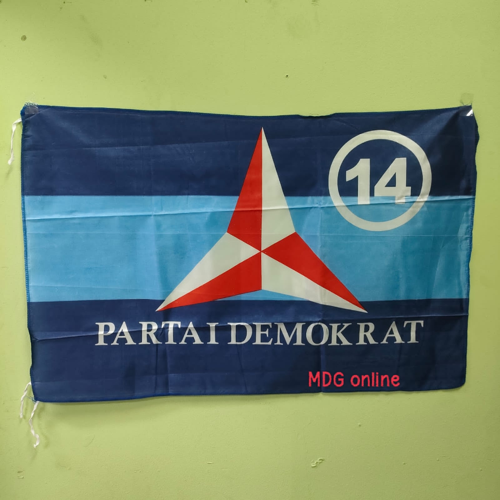 Jual Bendera partai demokrat ukuran 1x1,5 | Shopee Indonesia