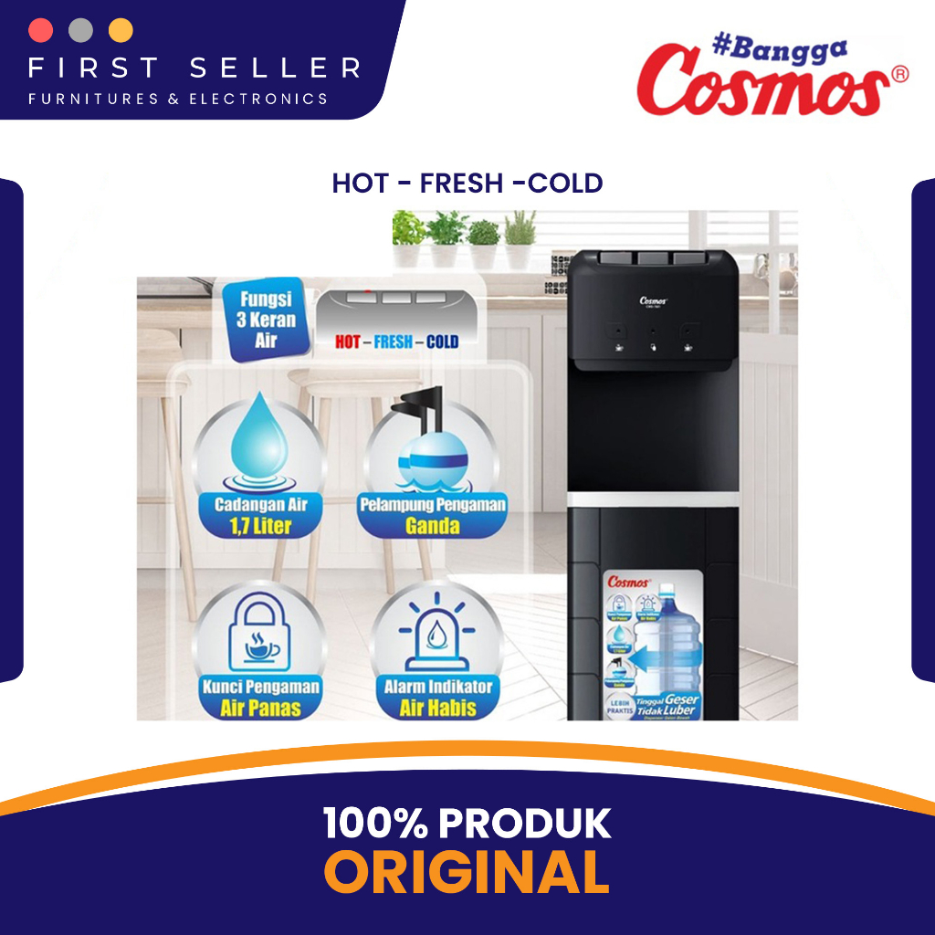 Jual DISPENSER COSMOS GALON BAWAH CWD 7601 / CWD7601 (NORMAL, COLD AND ...