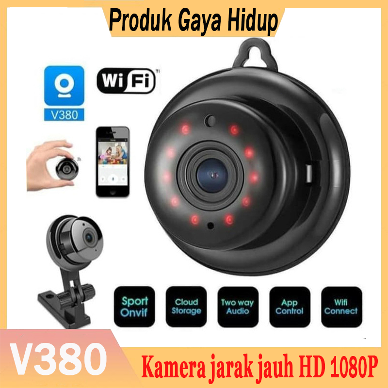 Jual v380 kamera wifi HD 1080P kamera keamanan rumah kamera mini ...