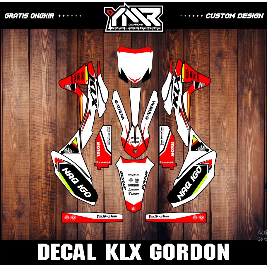 Jual Decal sticker stiker motor D TRACKER/DTX Full custom warna cerah ...