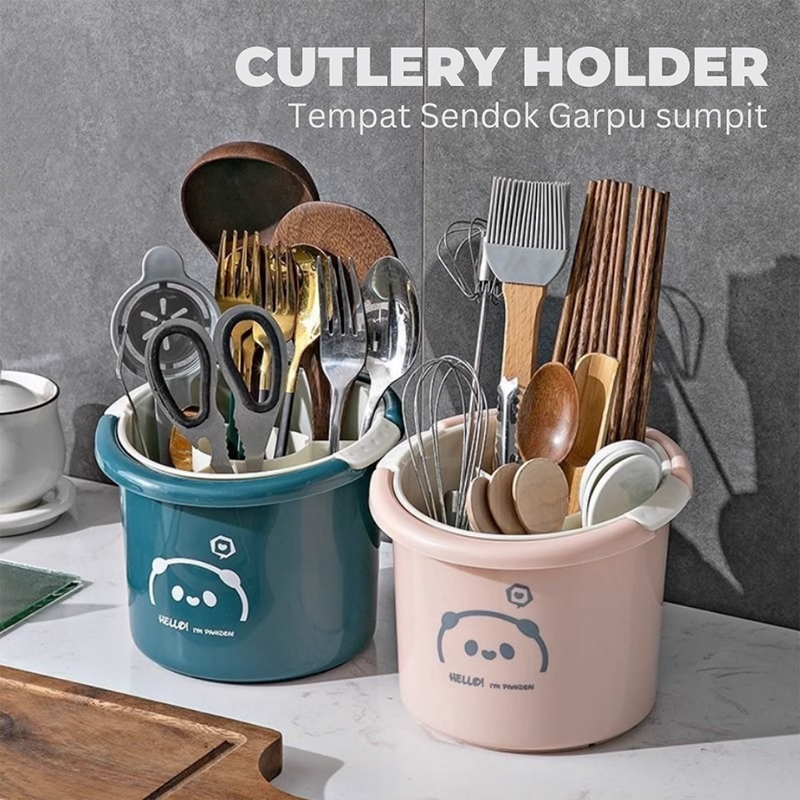Jual Tempat Peralatan Makan / Cutlery Holder 4 Sekat Bahan PP / Tempat ...