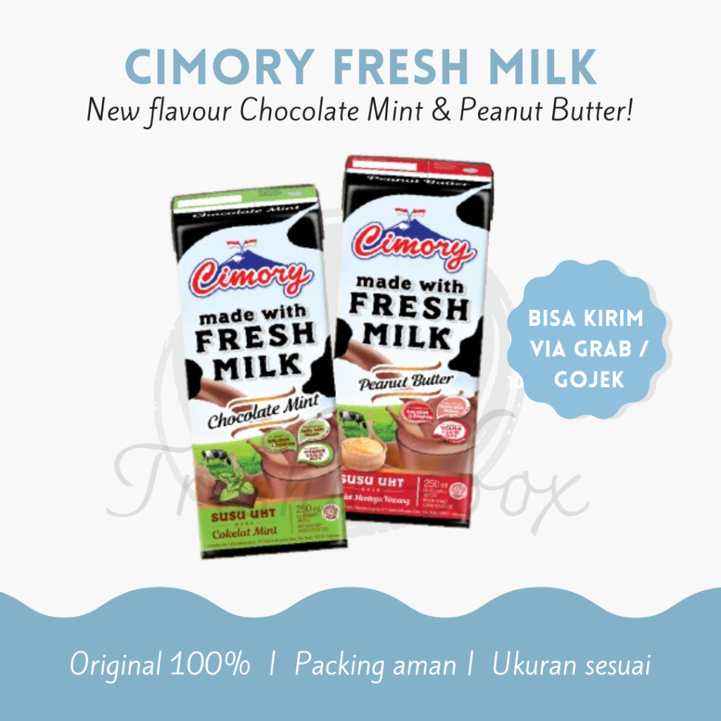 Jual Varian Baru Cimory Fresh Milk Chocolate Mint Peanut Butter Susu ...
