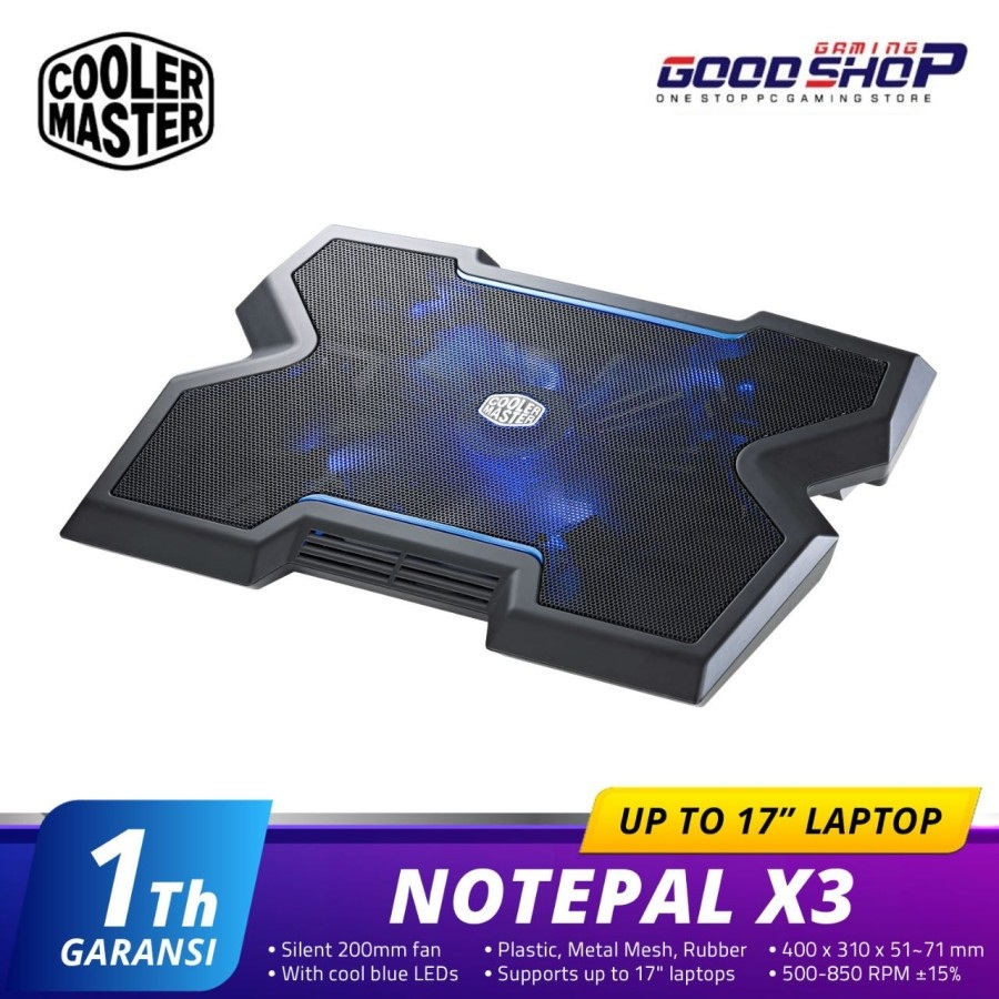 Jual CoolerMaster NOTEPAL X3 - Cooling Pad | Shopee Indonesia