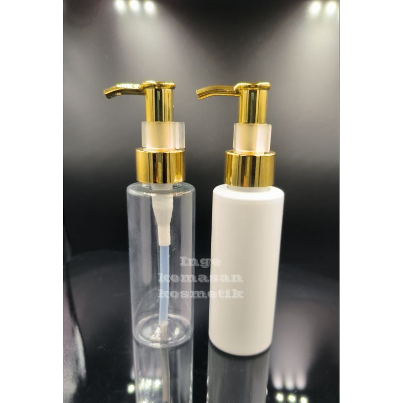 Jual BOTOL PUMP 100 ML RF TUTUP CLIP OIL GOLD | Shopee Indonesia