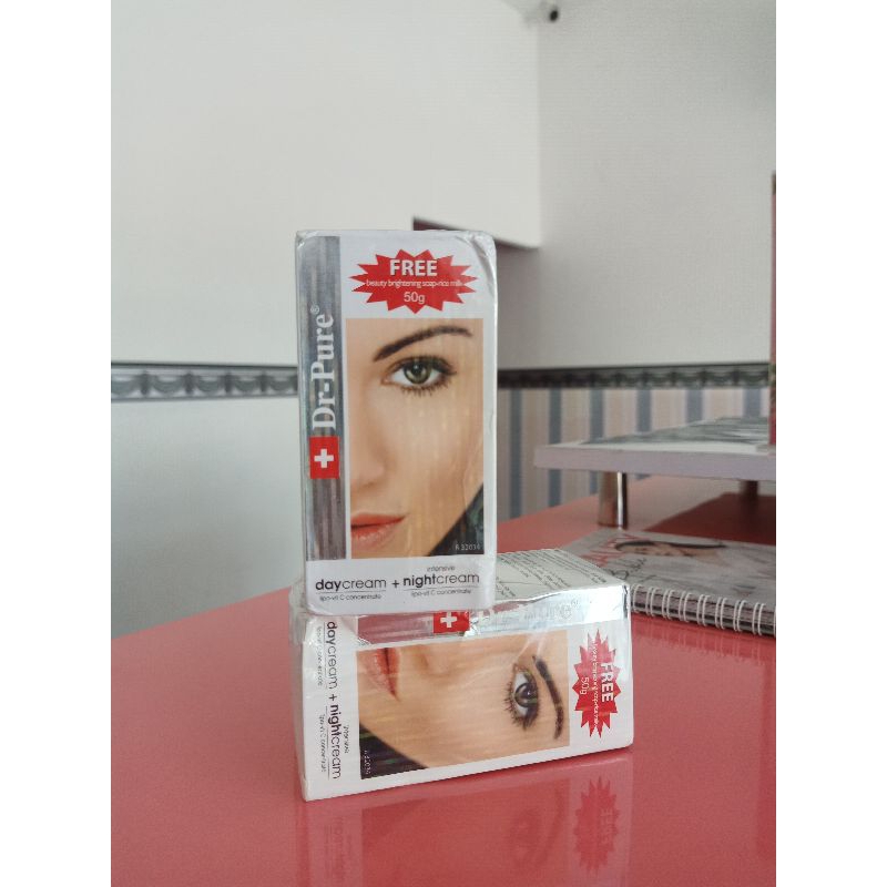 Jual DR PURE SET ( Day Cream, Night Cream, Rise Milk Soap ) | Shopee ...