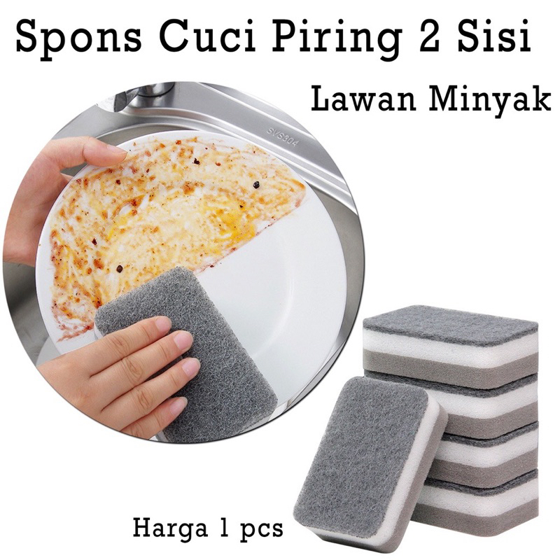 Jual [CTSHOP] Double Side Spons Pencuci Piring Serbaguna , Spon Cuci ...