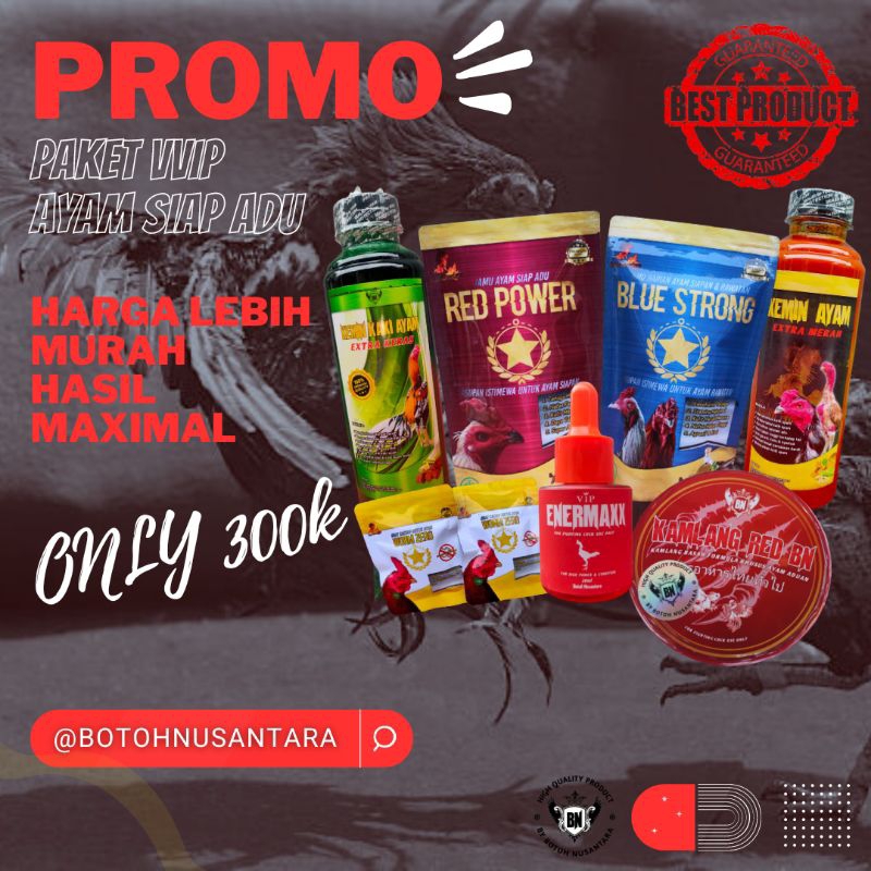 Jual PAKET VVIP perlengkapan ayam siap adu kamlang doping jamu ayam ...