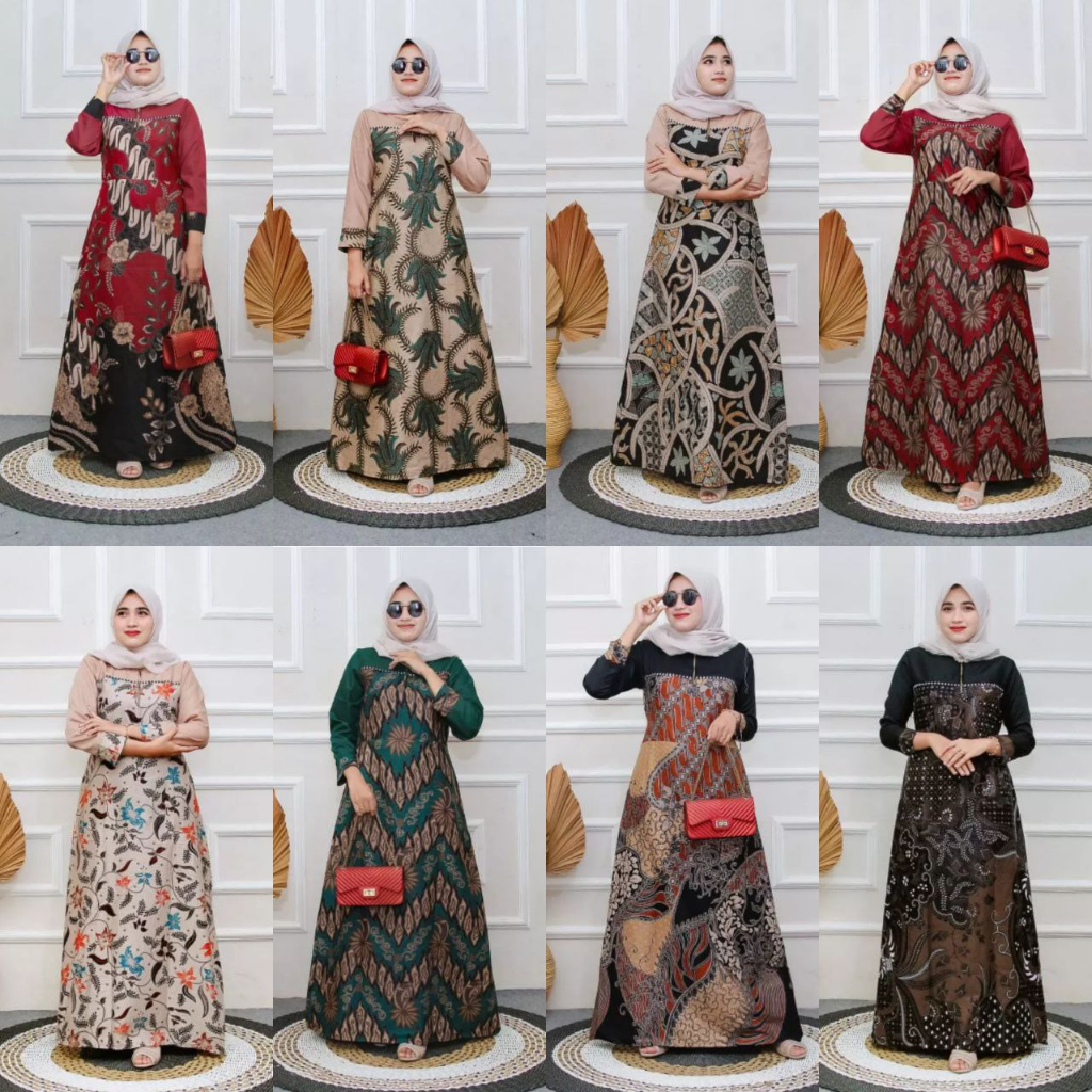 Jual batik couple keluarga - batik keluraga - gamis batik wanita modern ...