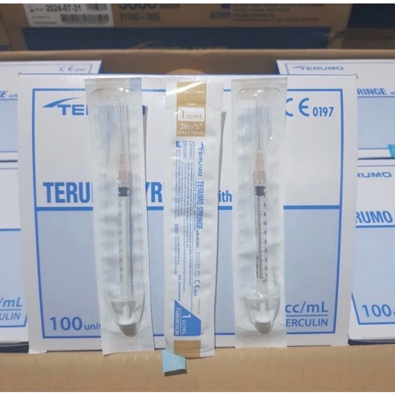 Jual spuid terumo 100 pcs / syringe terumo / suntikan terumo 1 box | Shopee Indonesia
