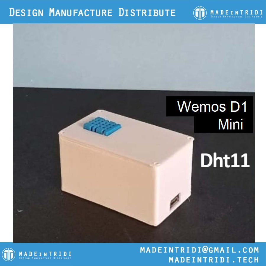 Jual Wemos D1 Mini DHT11 Case Temperature & Humidity Sensor Casing ...