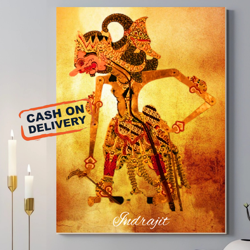 Jual Poster Wayang Kulit Indrajit Untuk Hiasan Dinding Atau Wall Dekor ...