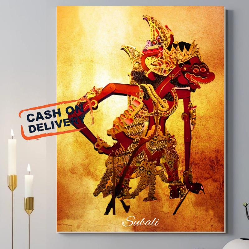 Jual Poster Wayang Kulit Subali Untuk Hiasan Dinding Atau Wall Dekor ...