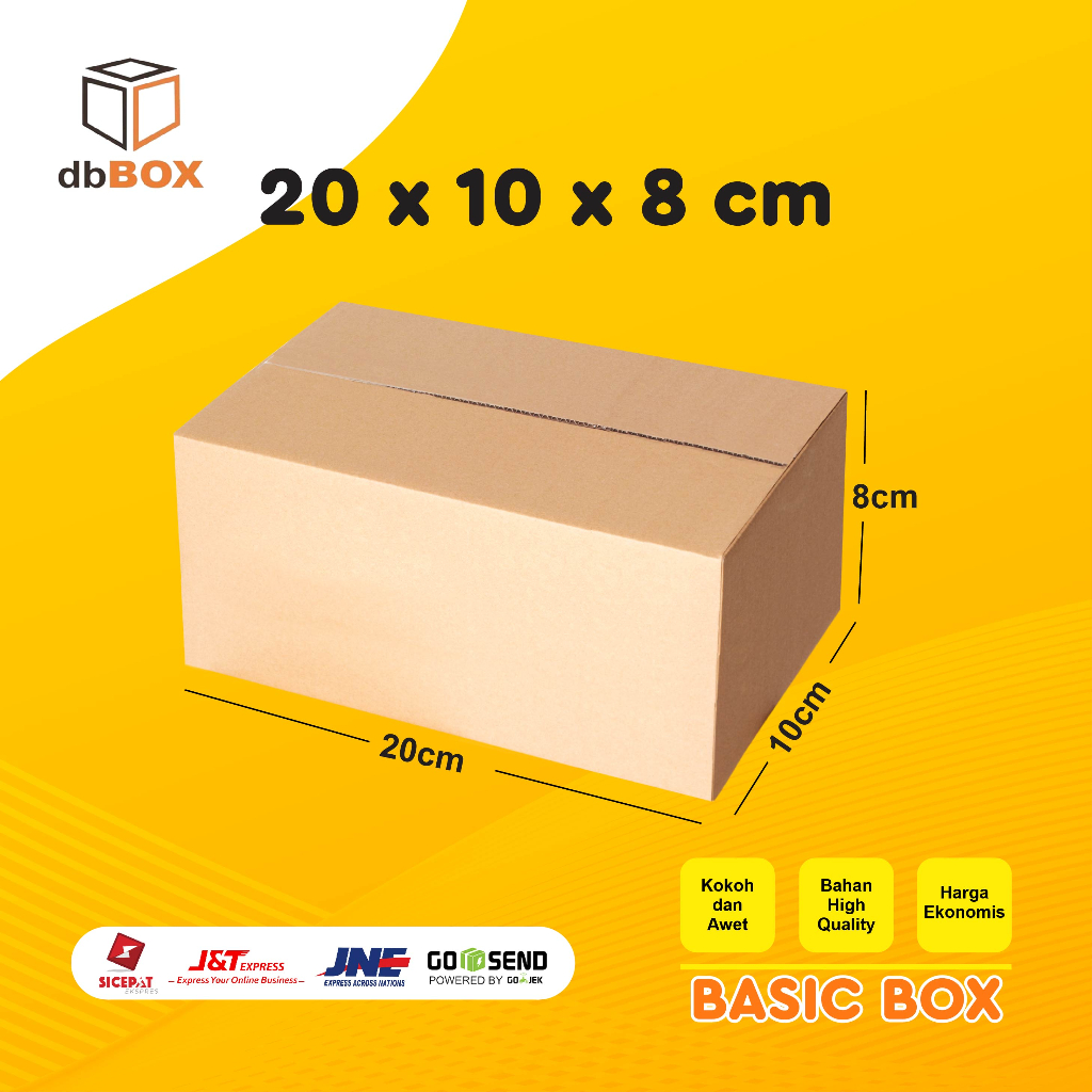 Jual BOX CCM 20x10x8 cm | BOX A1 | KARDUS PACKING BUKAAN ATAS BAWAH ...