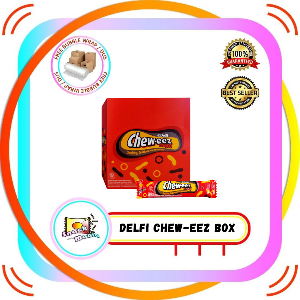 Jual Delfi Cheweez Chew-ezz Long Choco Coklat Cokelat 20 pcs 12 gr BOX ...