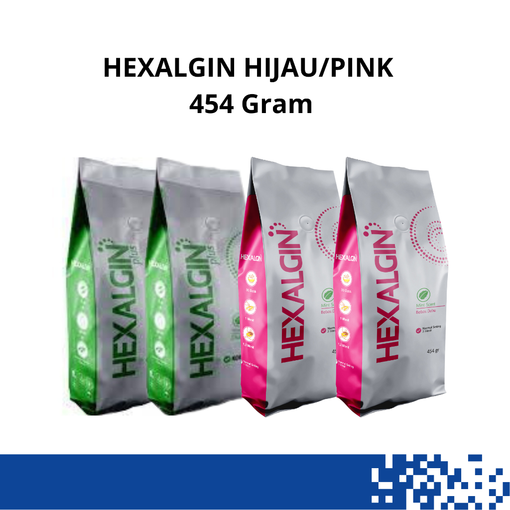 Jual Dental Alginate / Alginat Hexalgin HIjau dan Pink / Bahan Cetak ...