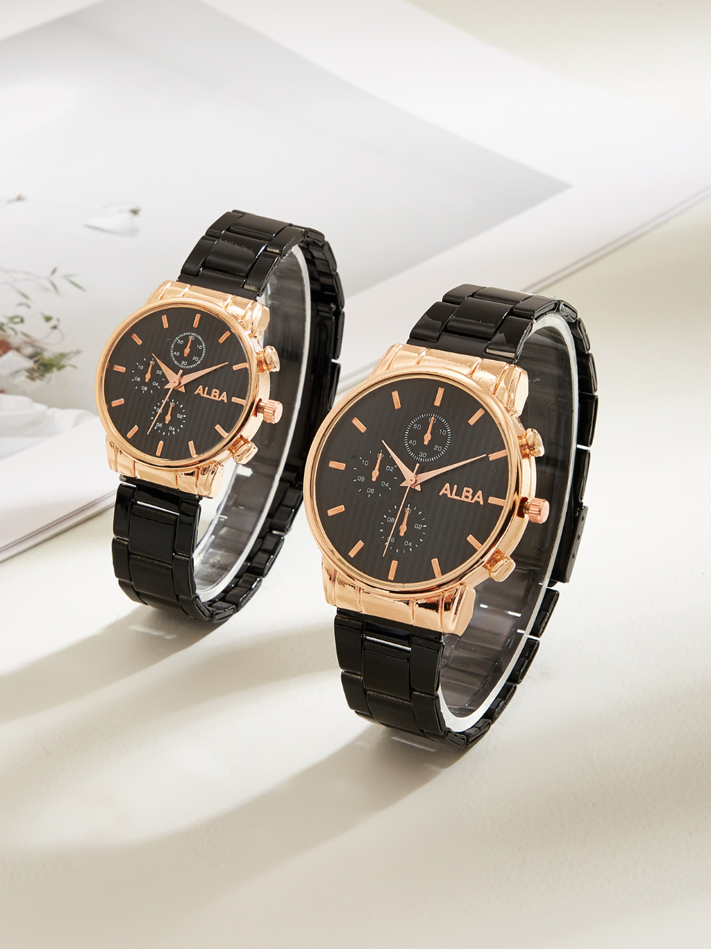 Jual Jam Tangan Alba Tali Rantai Pria Wanita Couple Pasangan Analog ...