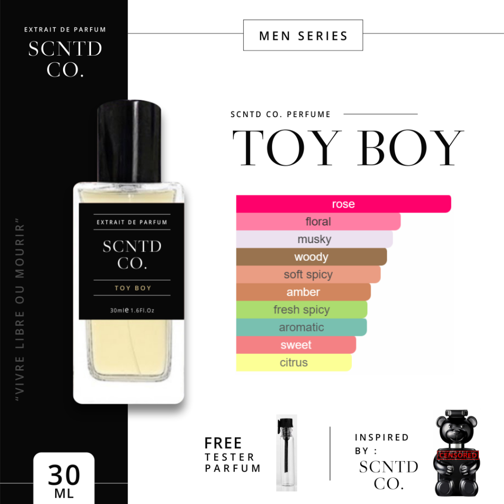 Jual Parfum TOY BOY by SCNTD Co Perfume - FREE TESTER PARFUM | Shopee ...