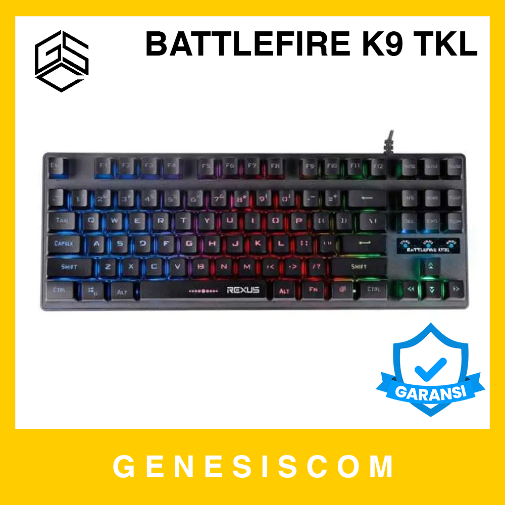 Jual Keyboard Gaming REXUS Battlefire K9 TKL RGB Kabel Wired Key Board ...