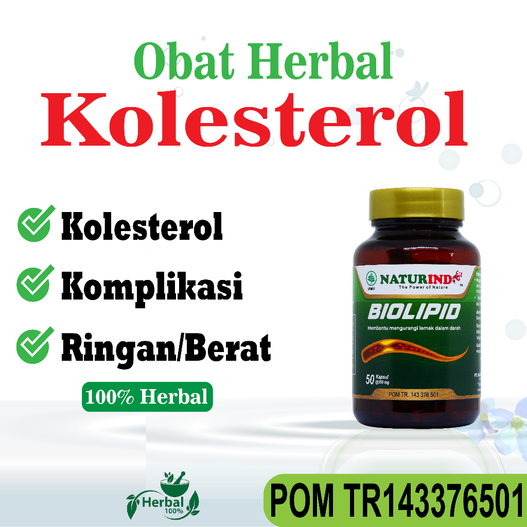 Jual Obat Kolesterol Tinggi Herbal Biolipid Komplikasi Lemak Darah ...