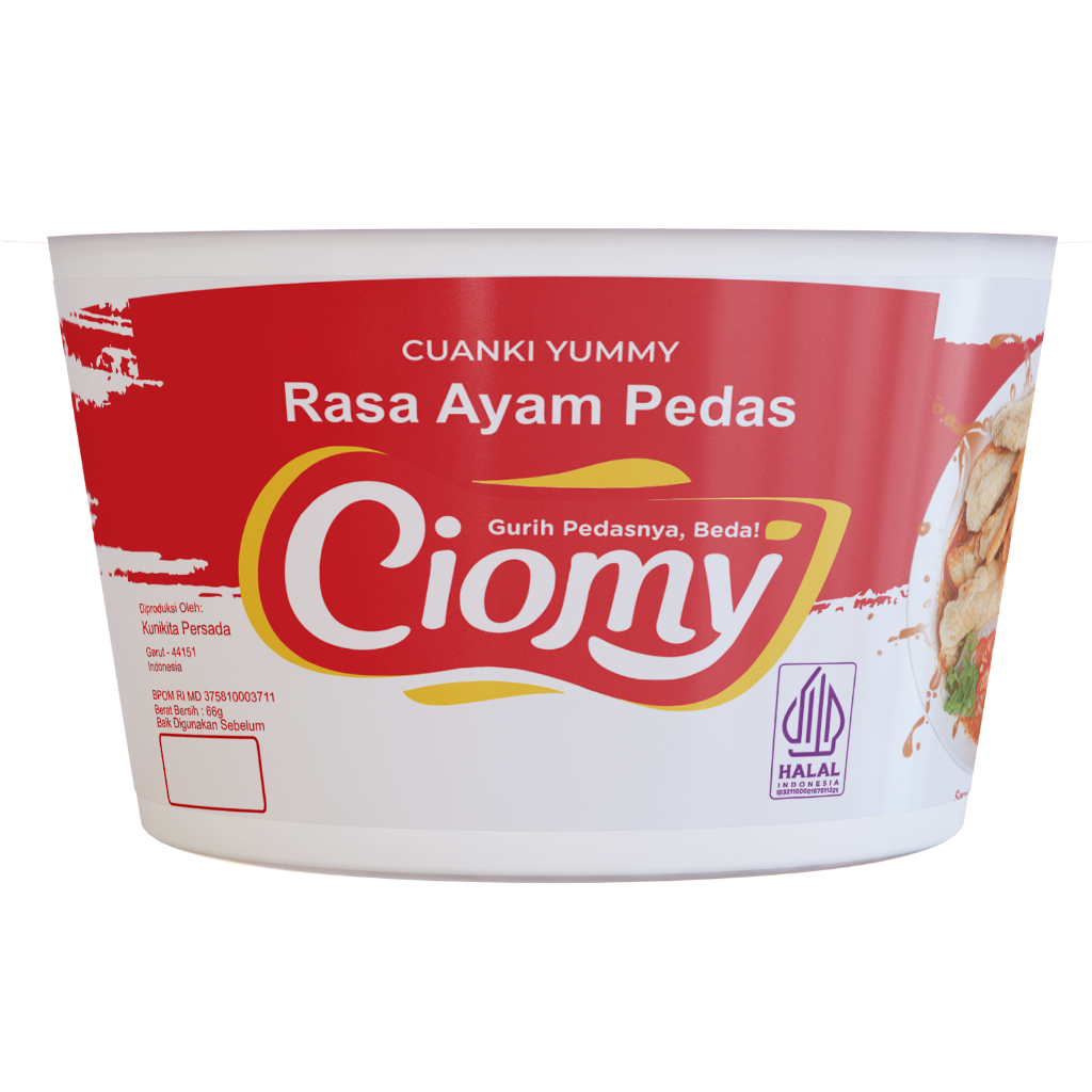 Jual 𝐂𝐈𝐎𝐌𝐘 - Cuanki Cup Ayam Pedas Original Reguler | Shopee Indonesia
