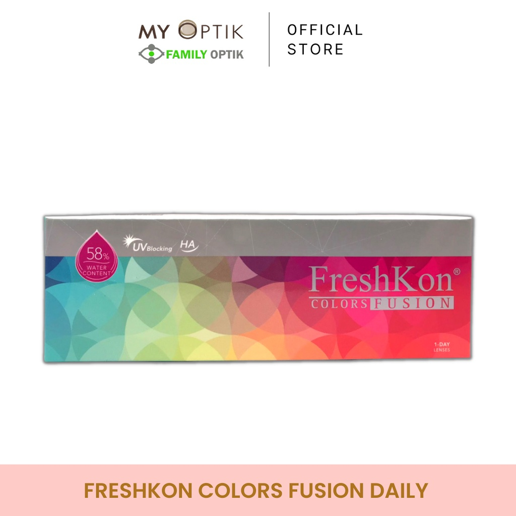 Jual Freshkon Colors Fusion Shimering Grey Daily Softlens Warna ...