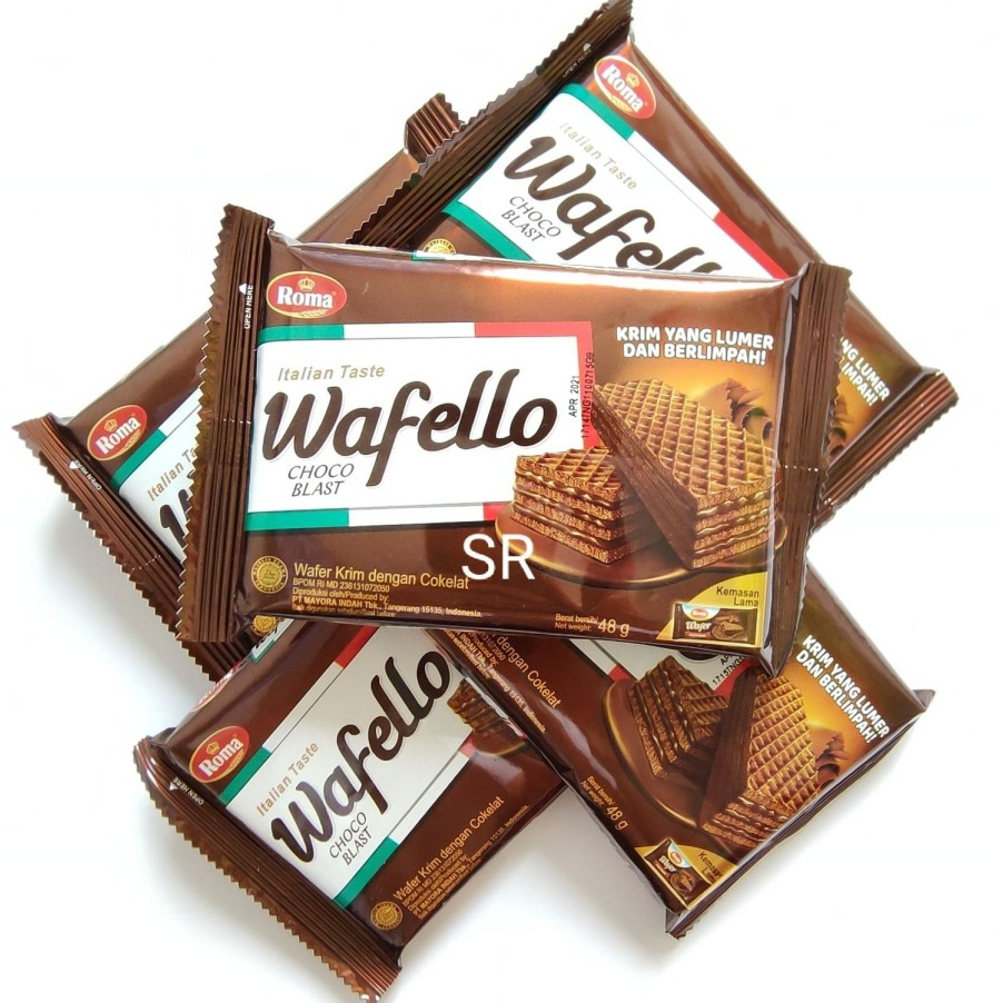 Jual roma wafello coklat 1 pak isi 10 bungkus eceran 2000 | Shopee ...