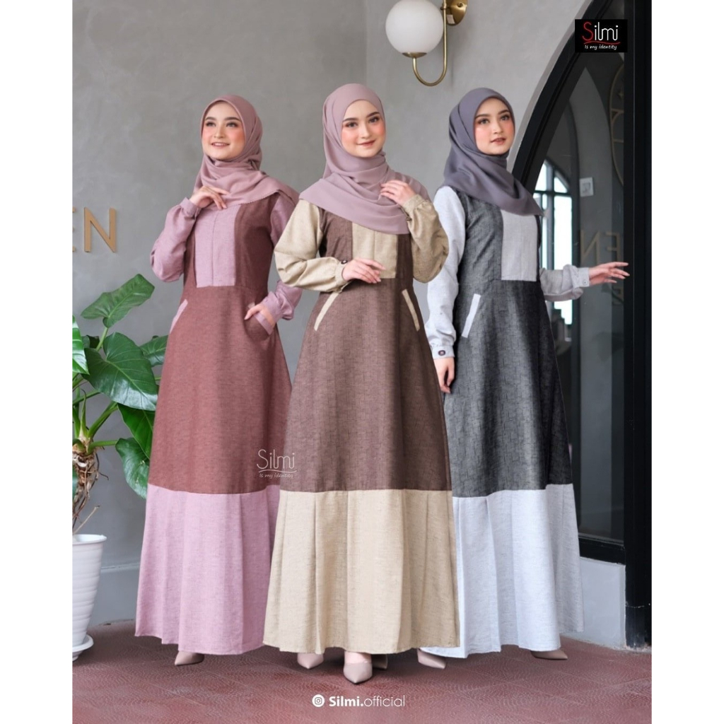 Jual Khadijah Store | Gamis Simpel Elegan Kekinian Terbaru Untuk Remaja Premium - Dhea By Silmi ...