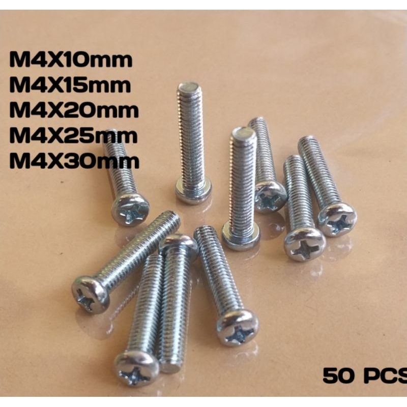 Jual BAUT OBENG PLUS JP M4XSEGALAH UKURAN (50 PCS ) PUTIH | Shopee Indonesia