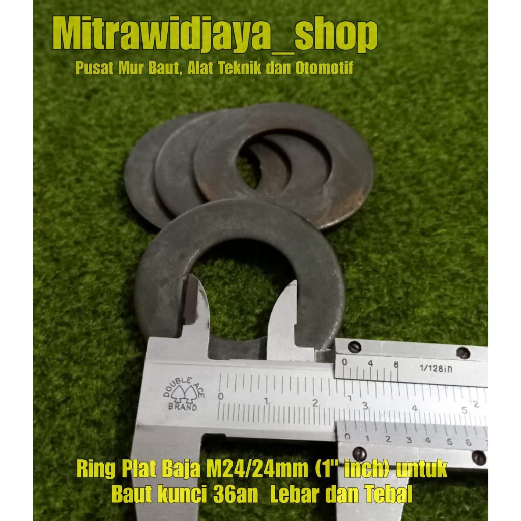 Jual Ring plat baja M24 24mm kunci 36mm 36an / ringplat baja m24 / ring ...