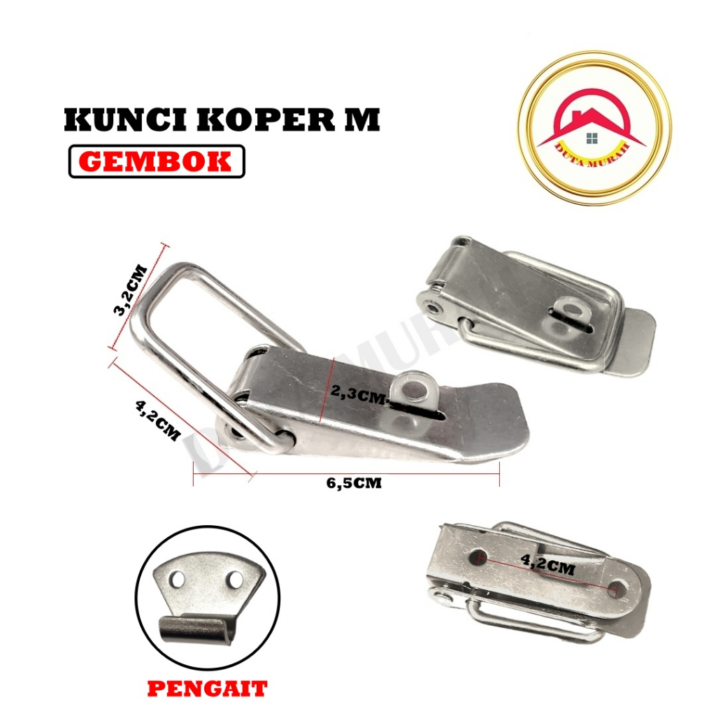 Jual Kaitan Peti Small / Overval / Kunci Koper | Shopee Indonesia