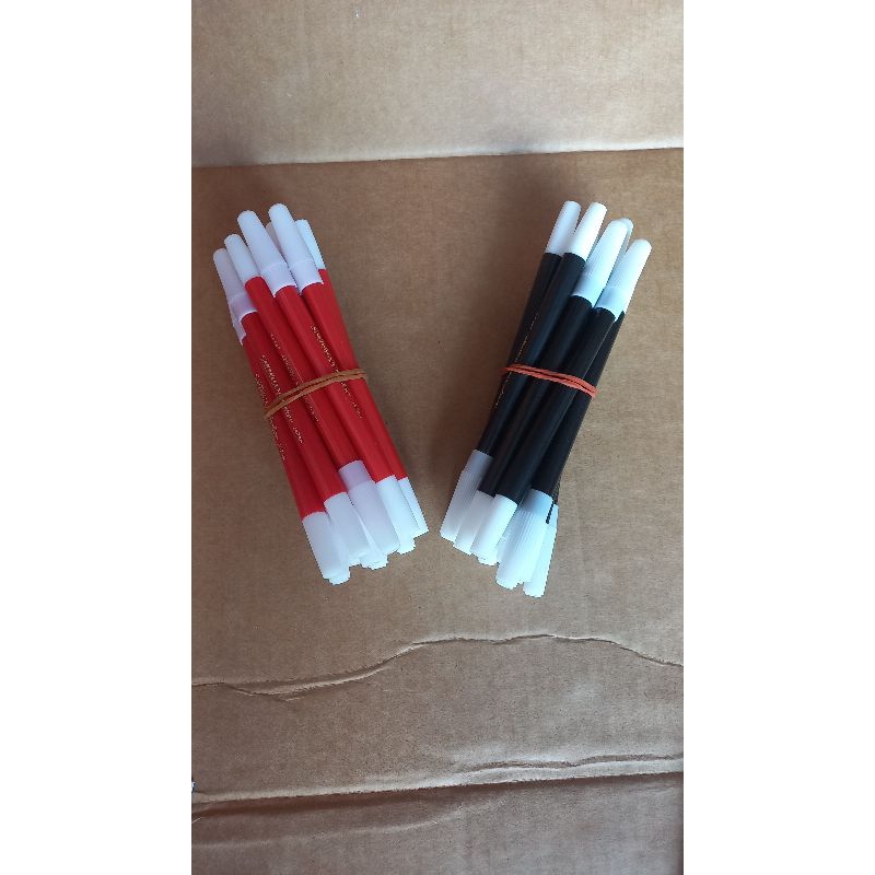 Jual spidol snowan hitam dan merah PERMANENT kecil 12pcs | Shopee Indonesia