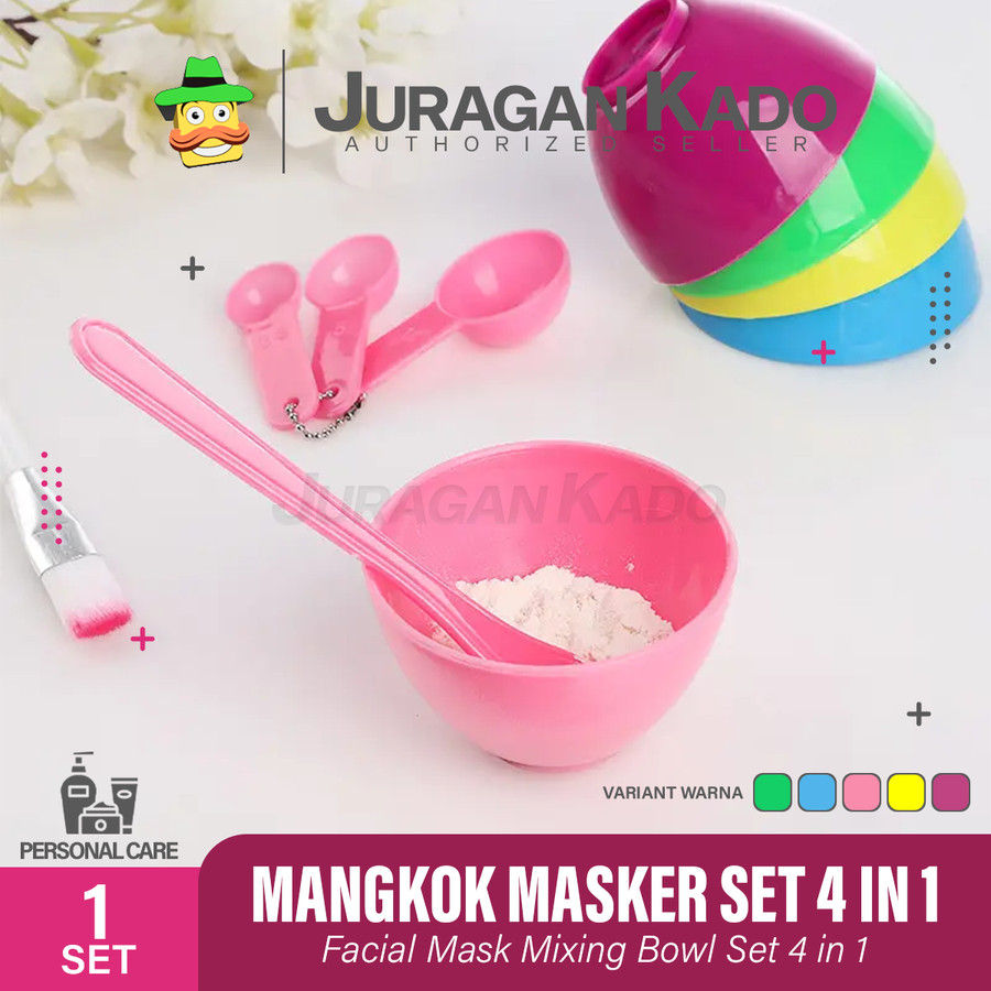 Jual Mangkok Pengaduk Masker Wajah Mangkok Masker Set 4in1 Plus Spatula ...