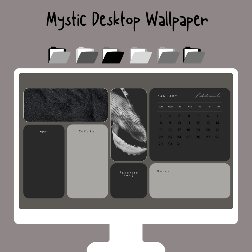 Jual Desktop Organizer Wallpaper with calendar 2024 for Windows and ...