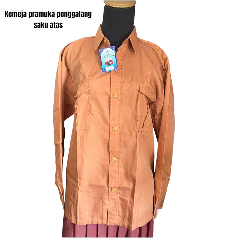 Jual Seragam Sekolah Baju pramuka penggalang Lengan Panjang Seragam Pramuka SD SMP SMA | Shopee ...