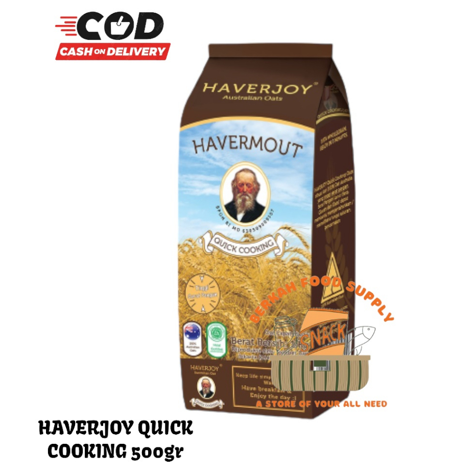 Jual Haverjoy Havermout Australian Oats QUICK COOKING 500gr HALAL ...