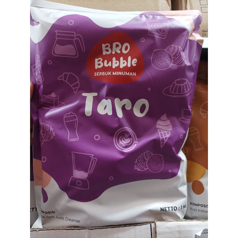 Jual Bubuk Minuman Bro Bubble Rasa Taro 1kg | Shopee Indonesia