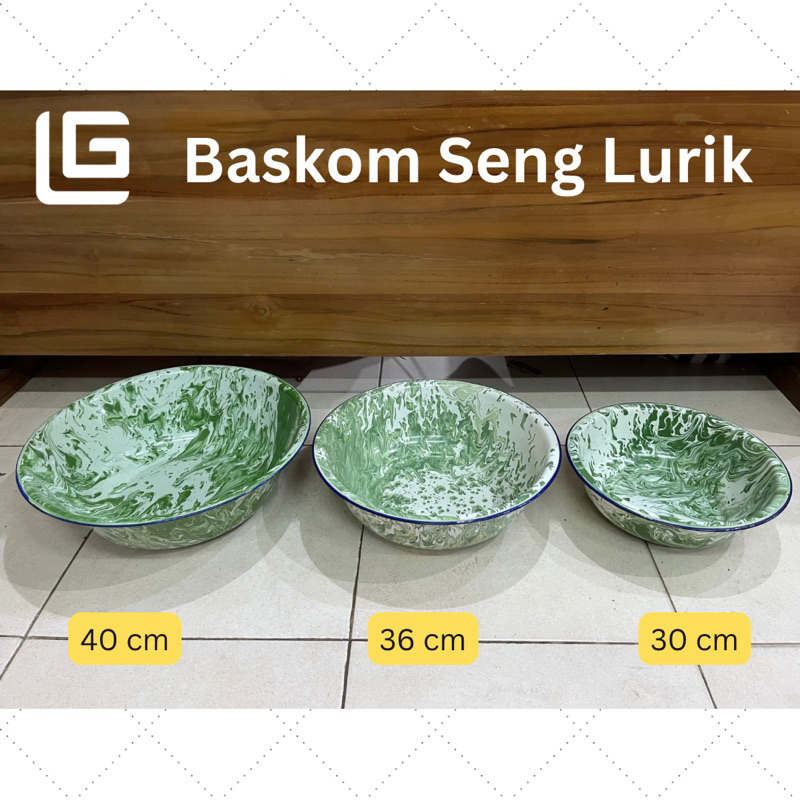 Jual BASKOM SENG / BASKOM LURIK JADUL 36 cm | Shopee Indonesia