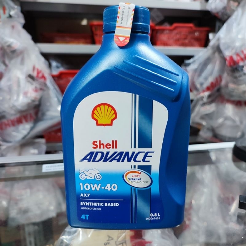 Jual OLI MESIN Shell advance AX7 sae 10/40 4T 800ml original | Shopee ...