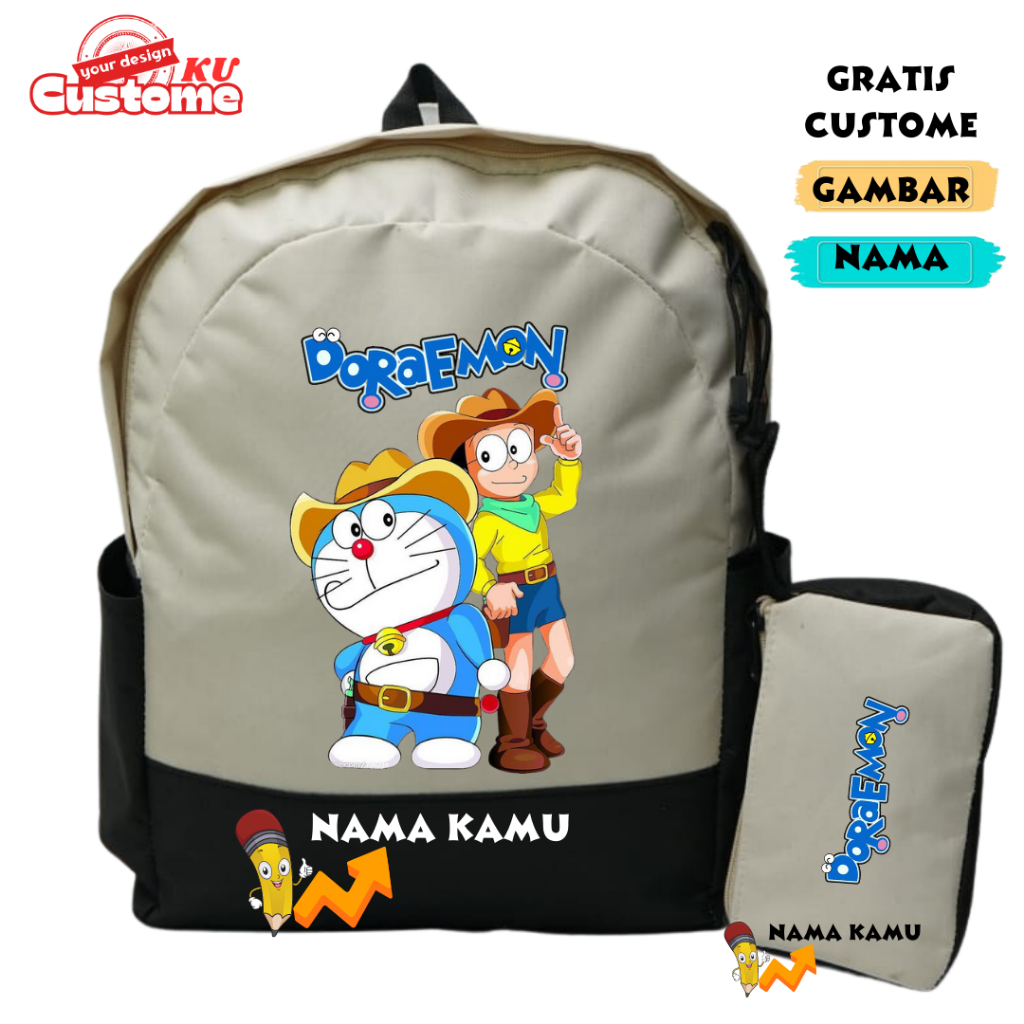 Jual TAS SEKOLAH ANAK TK SD DORAEMON / TAS RANSEL BACKPACK SEKOLAH ANAK ...