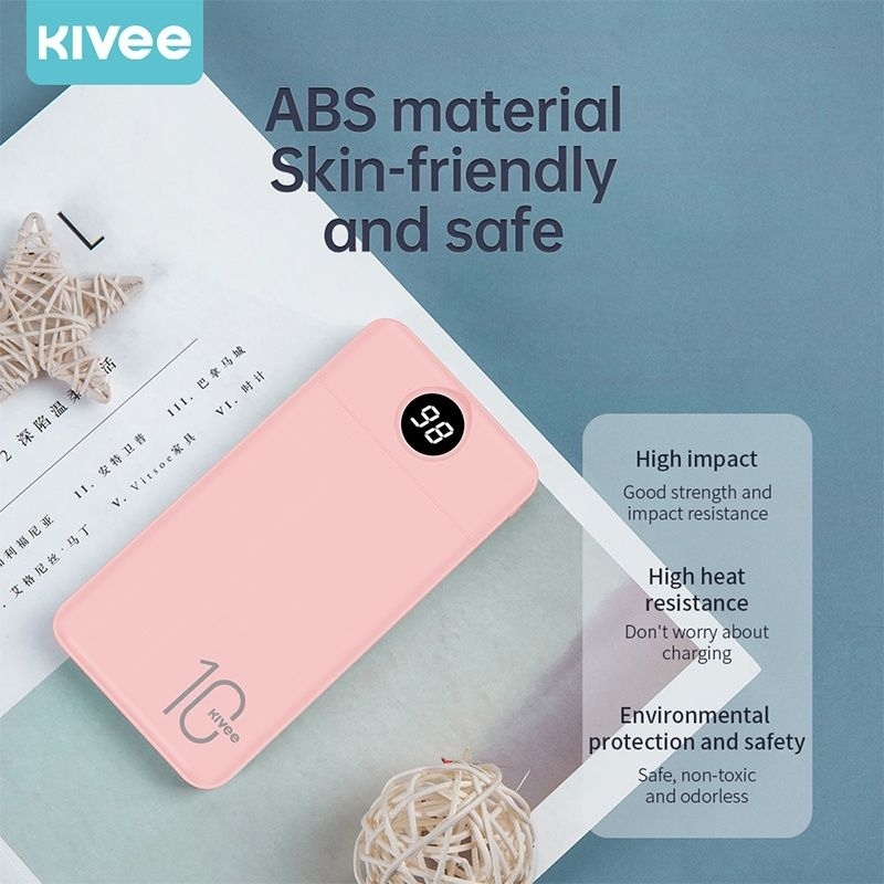 Jual KIVEE Powerbank mini portabel layar LED desain elegan cantik ...