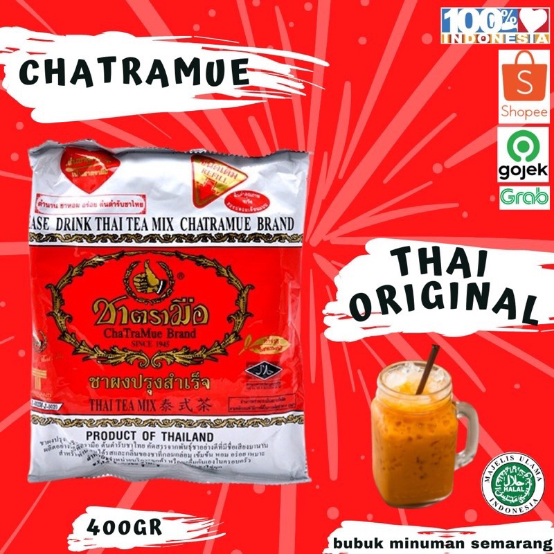 Jual Chatramue BPOM Thai tea Original Teh thailand 400gr | Shopee Indonesia