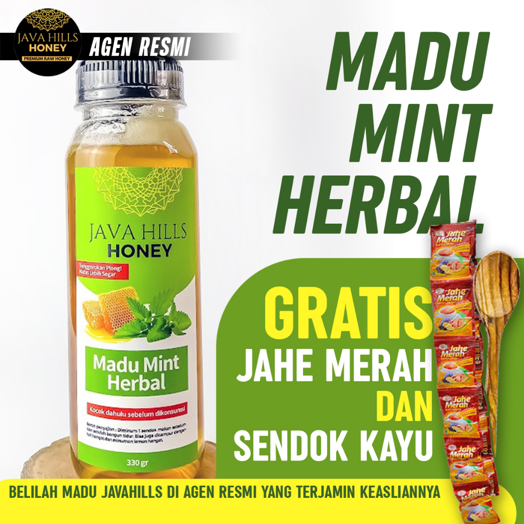 Jual Java hills honey madu mint batuk flu asma sinusitis tbc herbal ...