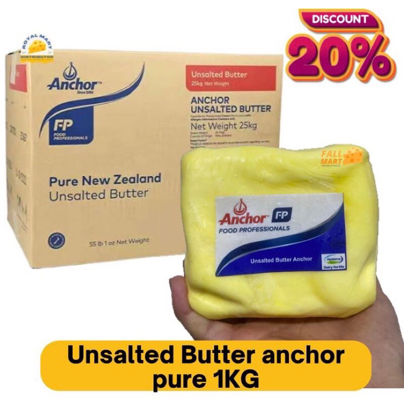 Jual UNSALTED BUTTER ANCHOR KEMASAN 1KG REPACK | Shopee Indonesia Jual UNSALTED BUTTER ANCHOR KEMASAN 1KG REPACK | Shopee Indonesia