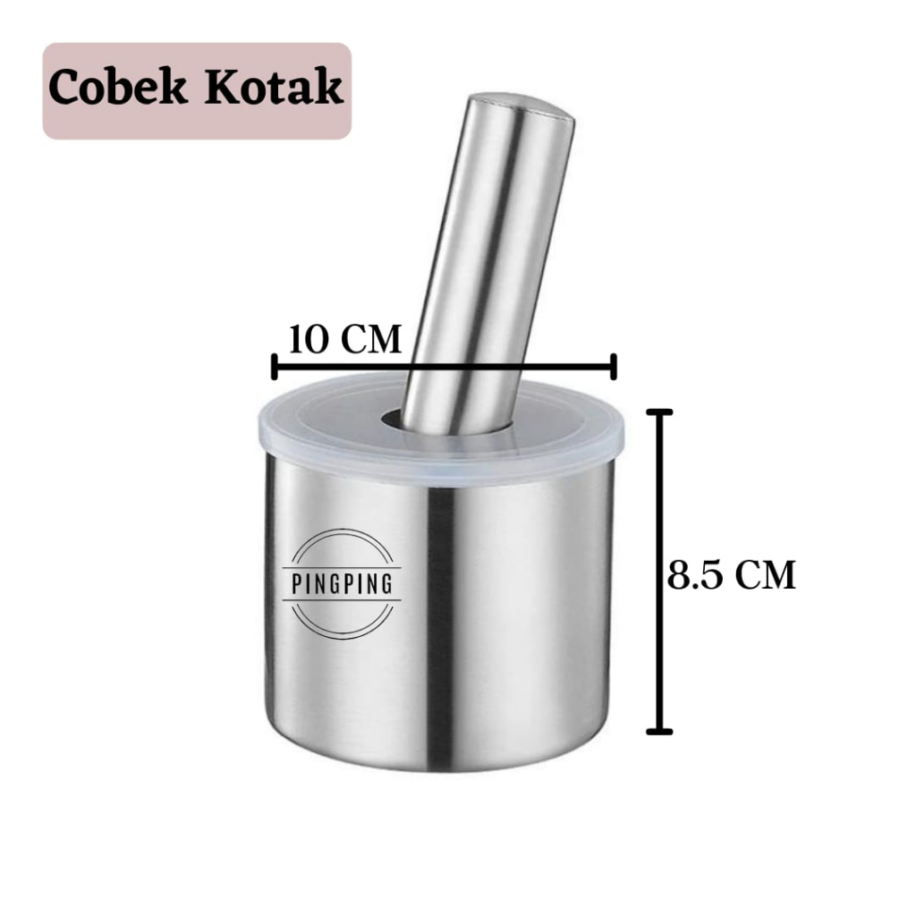 Jual Cobek Stainless / ulekan Stainless / Tumbukan Bumbu Dapur Dengan ...