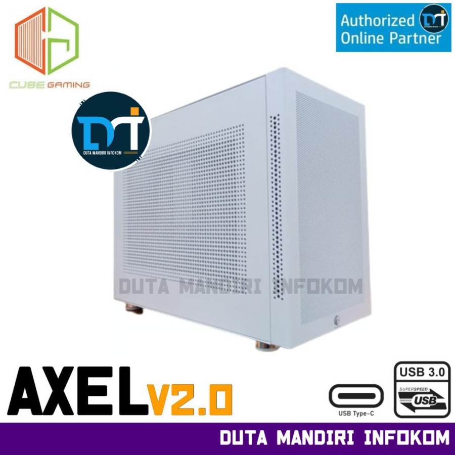 Jual Cube Gaming AXEL - Side Mesh Version Mini-ITX Gaming Case - AXEL ...