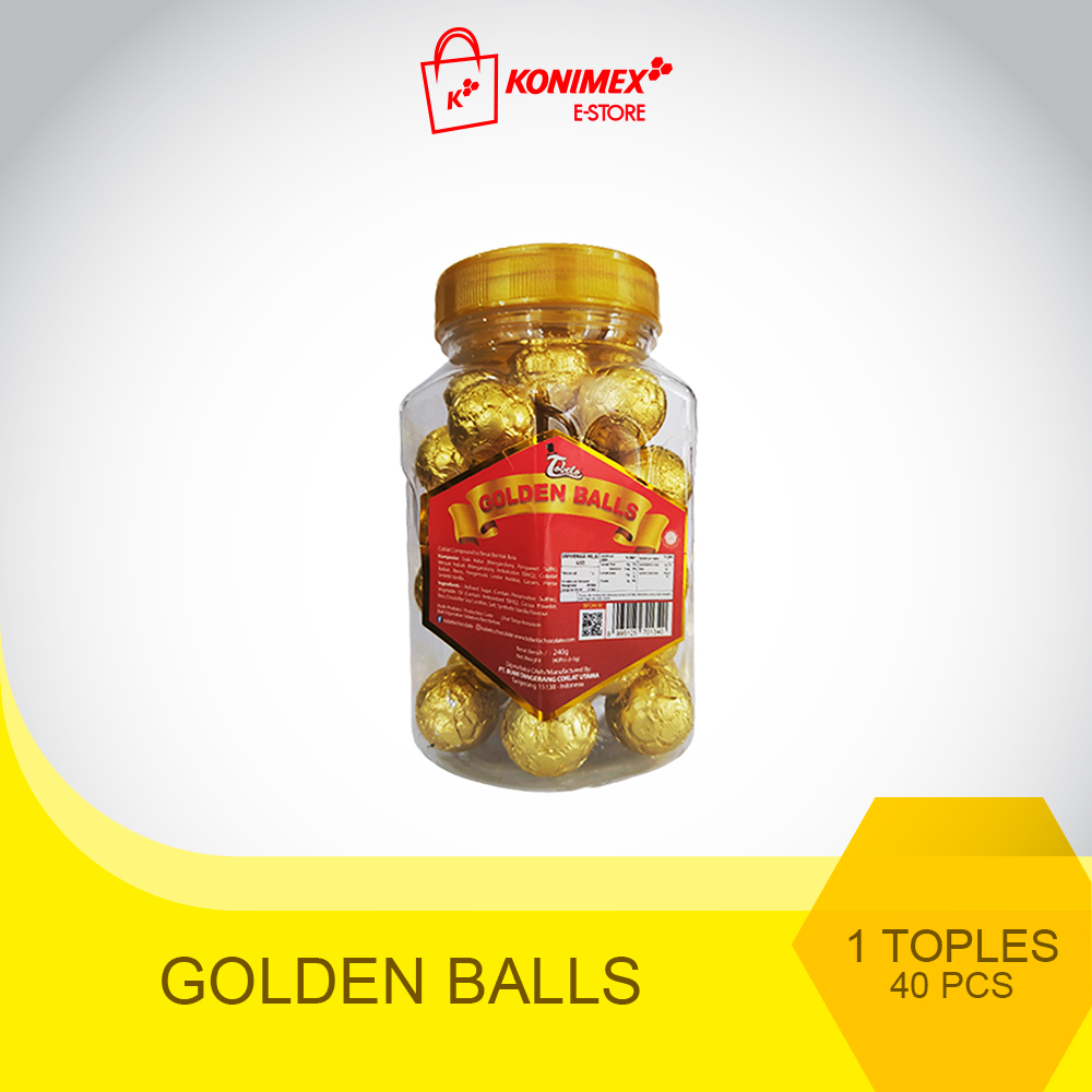 Jual Tobelo Golden Ball Cokelat 40 pcs – 5gr | Shopee Indonesia