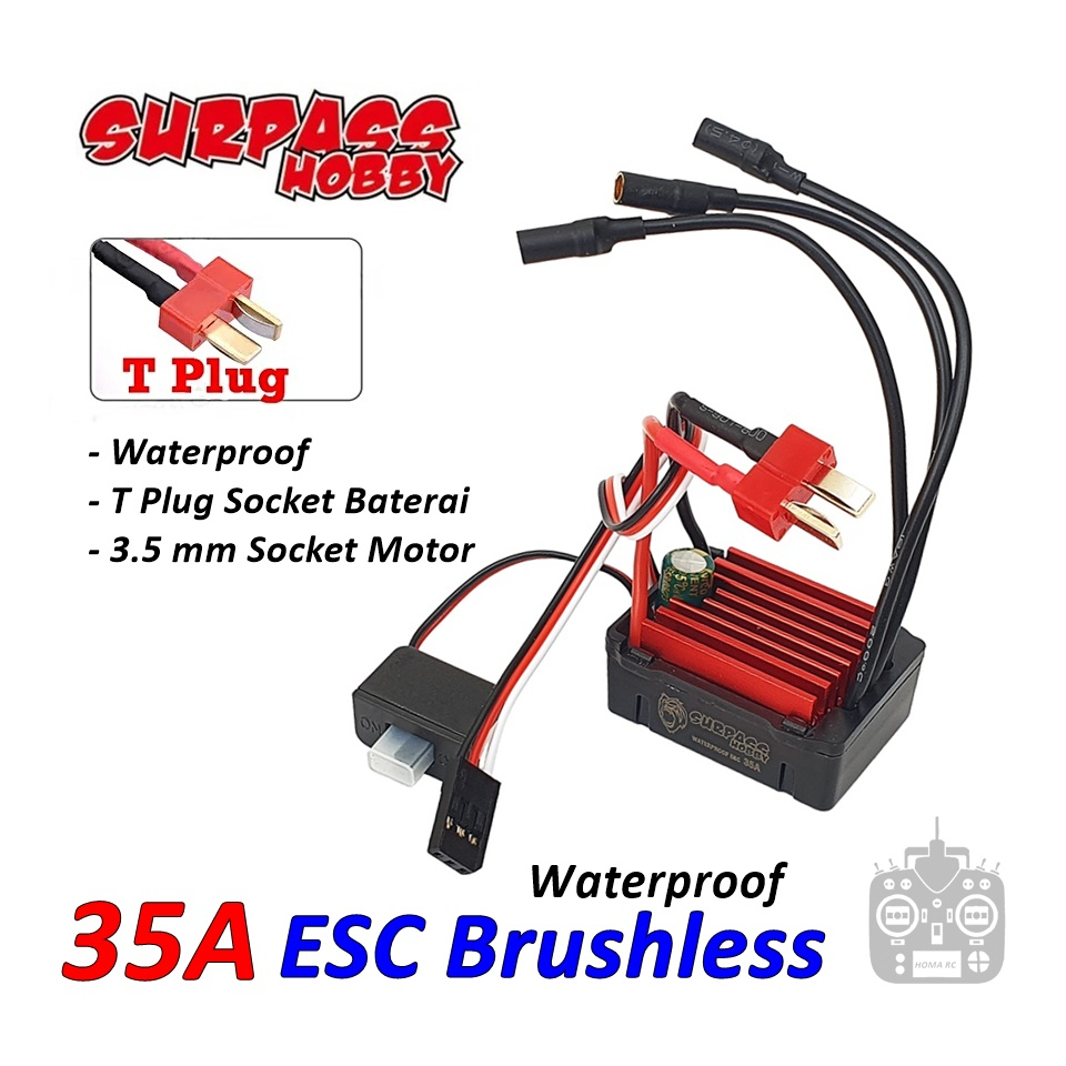 Jual ESC Brushless 35A Waterproof untuk Wltoys Wpl MN RC Car Hobby | Shopee Indonesia