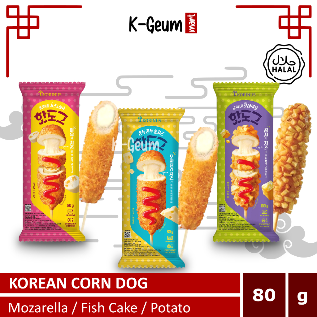 Jual Corn Dog Korea | Korean Corndog Mozzarela Cheese Fish Cake Potato ...